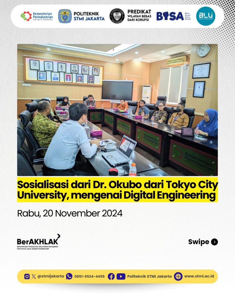 Kegiatan Sosialisasi dari Dr. Okubo, Tokyo City University – Politeknik ...