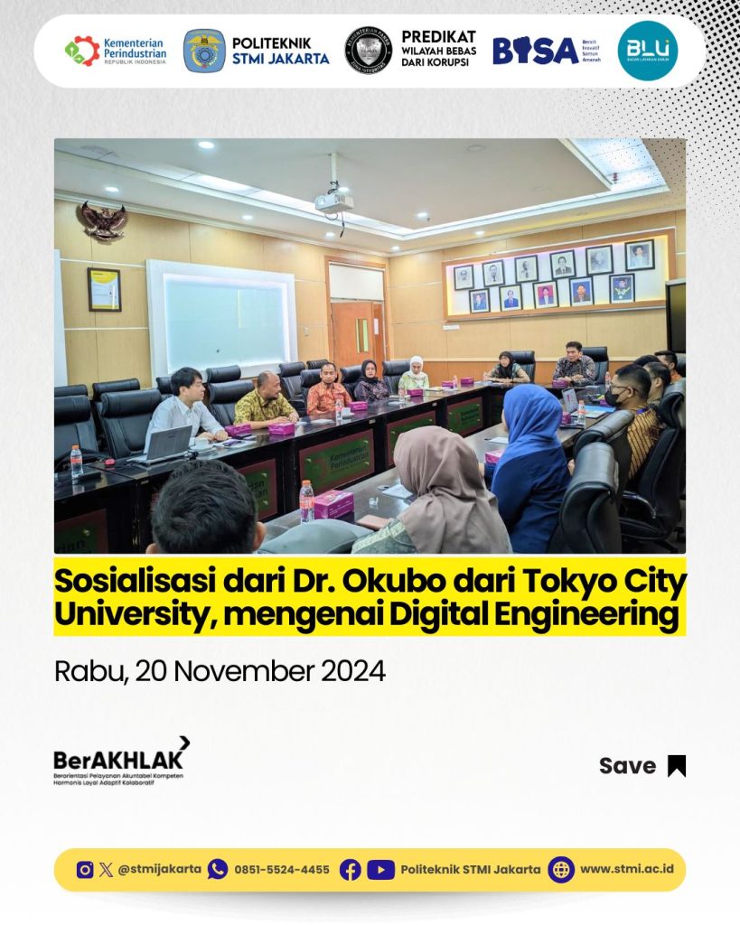 Kegiatan Sosialisasi dari Dr. Okubo, Tokyo City University – Politeknik ...